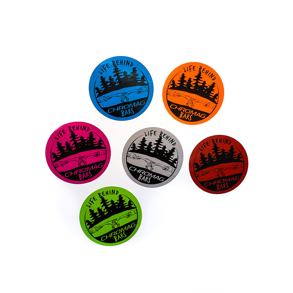 LBCB Sticker — Chromag Bikes — Life behing Chromag bars sticker